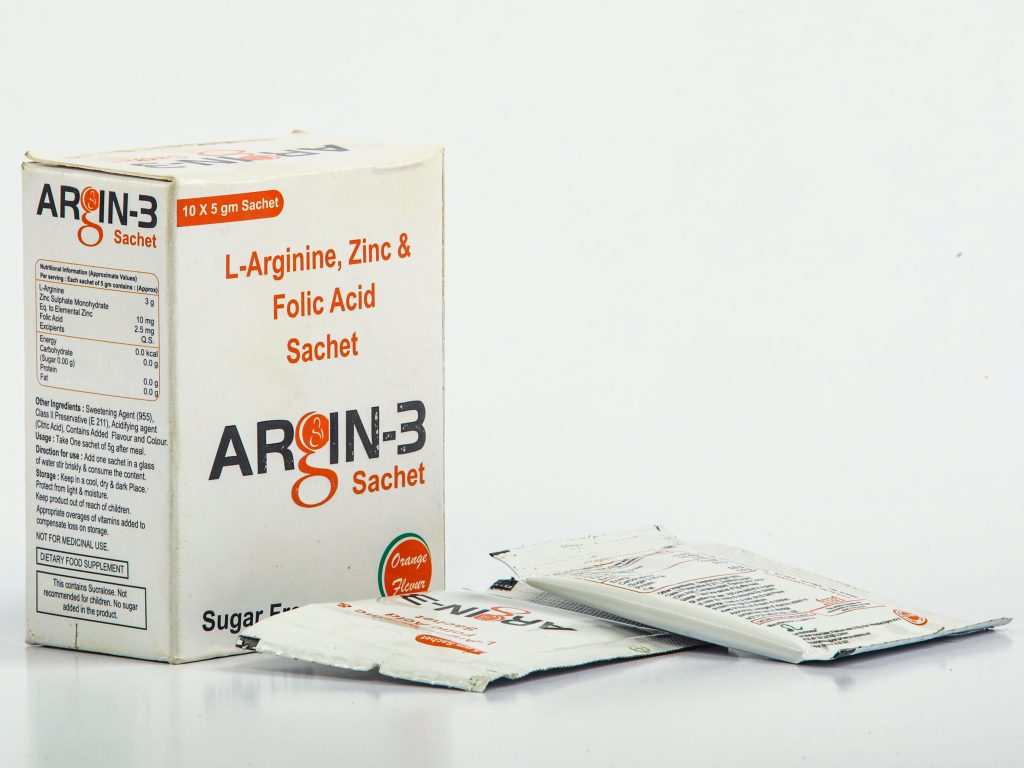 L Arginine Sachet Manufacturer in India | L Arginine sachet Third Party ...